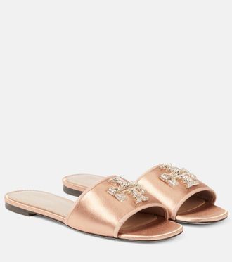 Tory Burch Mules Miller en satin à cristaux