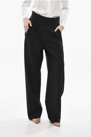 Isabel Marant Wool-Blend Trousers SOPIAVEA with Front Pleats size 42