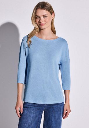 Street One T-Shirt 3/4-Arm und im Strick-Look