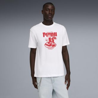 Puma Graphic Relaxed Breakfast T-Shirt Herren, Kleidung, Wei&Atilde;Y, XXL