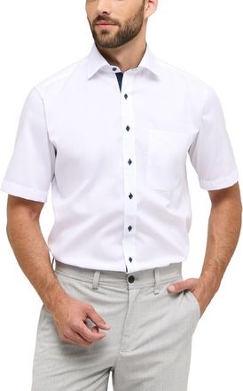 Eterna Comfort Fit Hemd Halbarm New Kent Kragen Oxford weiÃ Größe 49