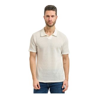 Guess Homme, Tops, Blanc, Taille: 2XL Polo Sans Boutons