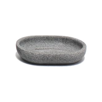 Douceur d'Int&eacute;rieur Granite Seifenschale (12 x 8,5 x 2 cm), einfarbig, Polyresin