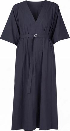 ottod'Ame Femme, Robes, Bleu, Taille: 40 FR Long Cotton Dress