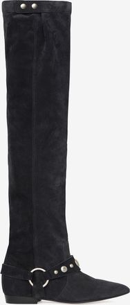 Isabel Marant Cuissardes Selize - Femme - Noir D&eacute;lav&eacute; - Taille 38 - Isabel Marant