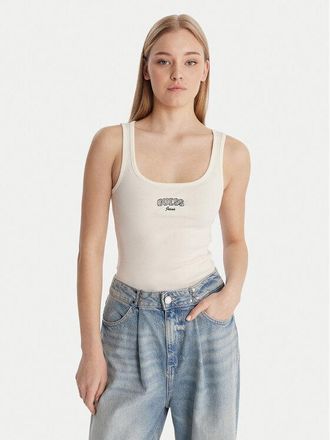 Guess Top W6RP20 KA0H1 &Eacute;cru Slim Fit