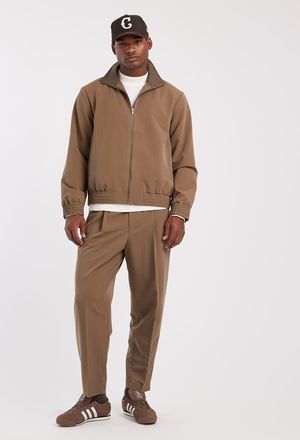 Asos Pantalon fuselé densemble élégant à taille élastique - Marron-Brown