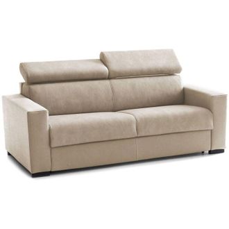 Talamo Italia Schlafsofa Afra, 2-Sitzer-Sofa, 100% Made in Italy, Wohnzimmersofa mit drehbarer &Ouml;ffnung, mit verstellbaren Kopfst&uuml;tzen und serienm&auml;&szlig;igen Armlehnen