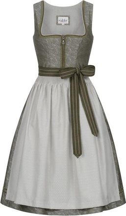 Nübler Trachtenkleid Midi Dirndl Gabriela in Oliv von Nübler