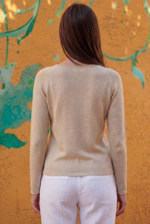 Six-O-Seven Strickpullover Kaschmir-Viskose Pullover mit Strass Print Love, trendig Fr&uuml;hling
