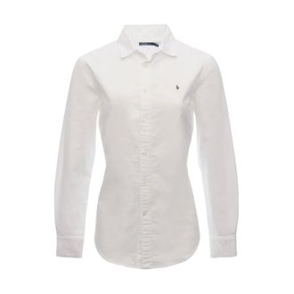 Polo Ralph Lauren Femme, Blouses et Chemises, Blanc, Taille: 46 FR Chemise Oxford blanche Classic Fit
