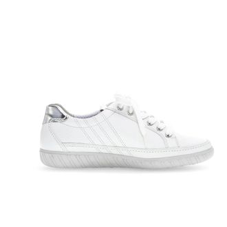 Gabor Wei&szlig;e Schn&uuml;r-Sneaker - - Shoes - Damen - Wei&szlig; - 42 EU