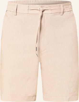 HUGO BOSS Shorts Kane Mit Leinen beige