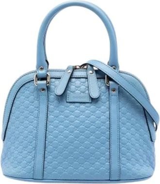 Gucci Sac D&ocirc;me Pre-owned - Femme - Pre-owned - Bleu - Taille: ONE Size