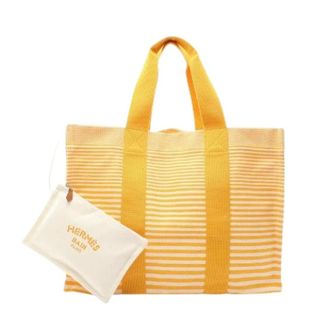 Herm&egrave;s Pre-owned Toile sacs-ports-paule - Femme - Pre-owned - Jaune - Taille: ONE Size