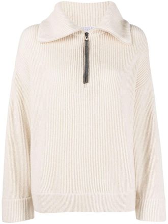 Brunello Cucinelli Klassischer Pullover - Nude