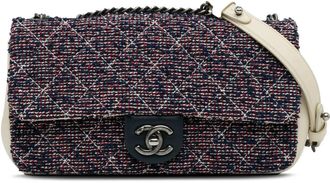 Chanel Hobo Bags - Small Airlines Tweed Flap - Gr. unisize - in Blau - f&uuml;r Damen