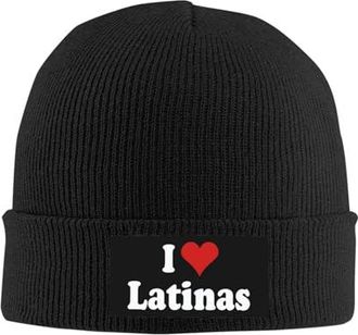 Generic Jadore Les Latinas Sexy! Homme Femme Bonnets Hiver Léger Bonnets Tricoté Chaud Skull Cap pour Cyclisme Casque Moto Le Quotidien