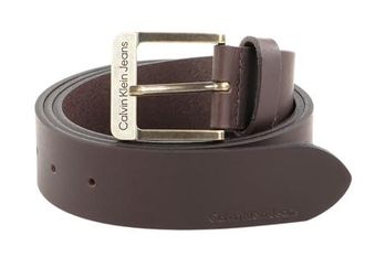Calvin Klein Ceinture Homme CKJ Belt 4,0 cm cm Cuir, Marron (Turkish Coffee), 100 cm