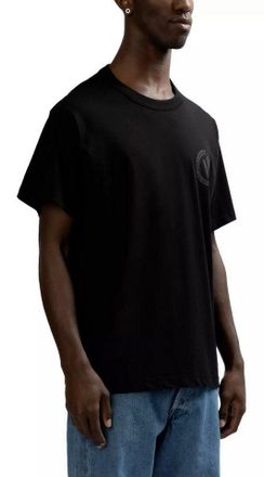 Versace Jeans Couture T-Shirt Herren Vemblem Retro Shirt V-Emblem-Logo, atmungsaktiv, Regul&auml;r Passform