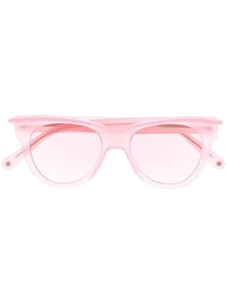 Philipp Plein Eyewear Sonnenbrille mit Kristallen - Rosa