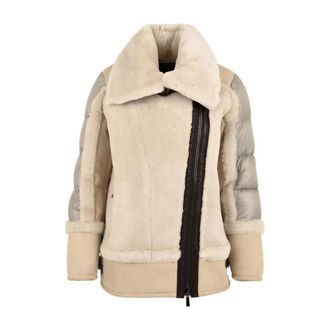 Moorer Gepolsterte Boudin Stil M&auml;ntel - - Jackets - Damen - Beige - 2XS