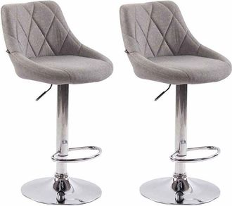 Clp 2 pcs réglés sur Willy et chaises réglables avec des reproches de pied de différentes couleurs Couleur : Gris