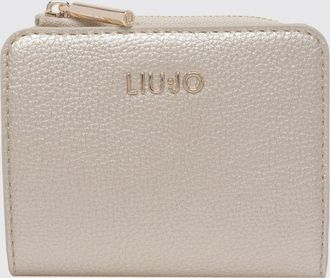 Liu Jo Kleine Geldb&ouml;rse mit metallischem Logo und Druckknopfverschluss