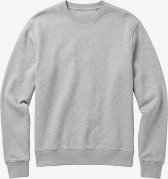 Knowledge Cotton Apparel Herren vegan Sweatshirt Relaxed Crew Neck Grau Meliert