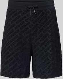 A|X Armani Exchange Shorts mit Logo-Muster und elastischem Bund