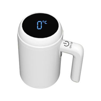 Generico Kaffeekanne mit automatischem R&uuml;hren: automatischer magnetischer Mixer mit wasserdichter Temperaturanzeige, elektrischer R&uuml;hrer, Deckel mit Deckel, tr