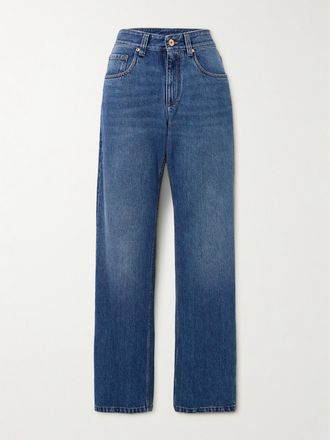 Brunello Cucinelli Jean Taille Haute - Bleu