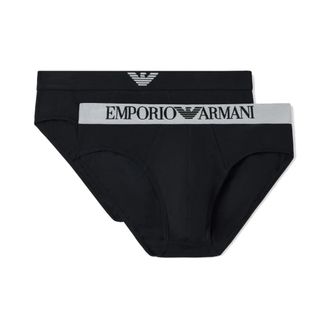 Emporio Armani Homme, Sous-v&ecirc;tements, Noir, Taille: L Lot de deux slips Endurance Logo