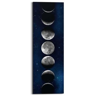 Reinders Wandbild, Die Position des Mondes, Home Office, Bilder, Wanddeko, Room Decor, MDF, Schwarz, 90 x 30