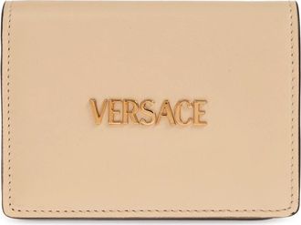 Versace Femme, Accessoires, Beige, Taille: ONE Size Portefeuille Tag en Cuir