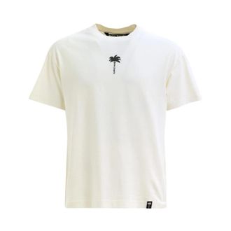 Palm Angels Palm Tree Statement T-Shirt - - Tops - Herren - Wei&szlig; - M
