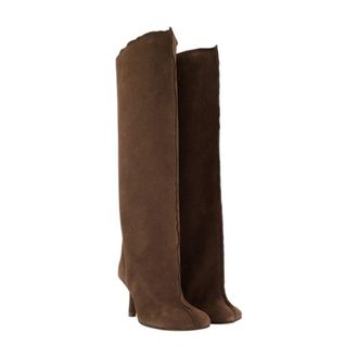 Maison Margiela Womens Boots - Mm6 Maison Margiela Leather Brown Calfskin Shoes