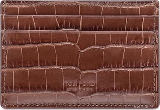 Tom Ford Homme, Accessoires, Brun, Taille: ONE Size Porte-cartes classique