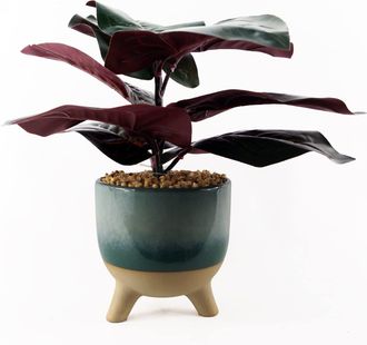 Leaf Design UK Kunstpflanze mit Topf, realistisch, groß