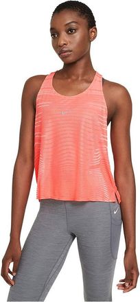 Nike Damen W Np Cln Tank Ne T Shirt, Bright Mango/White/Metallic Si, S EU