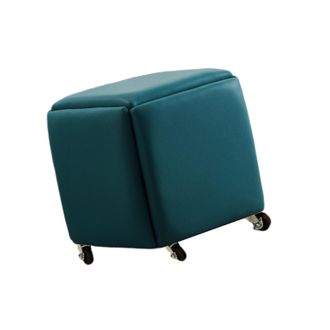 Generic 5-in-1-Sitzhocker, Eingangshocker-Set, quadratischer Lederfu&szlig;hocker, for Wohnzimmer, Schlafzimmer, Spielzimmer, Garten, B&uuml;ro, Balkon(Color 2,35x35cm)