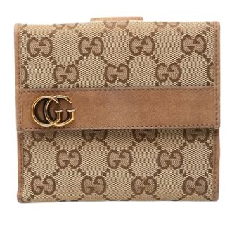Gucci Portefeuille en toile pr&eacute;-poss&eacute;d&eacute; - Femme - Pre-owned - Beige - Taille: ONE Size