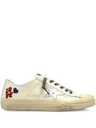 Golden Goose baskets en cuir à logo embossé - Tons neutres