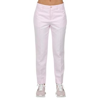 Aspesi Leinen- und Baumwollhose - - Trousers - Damen - Rosa - M