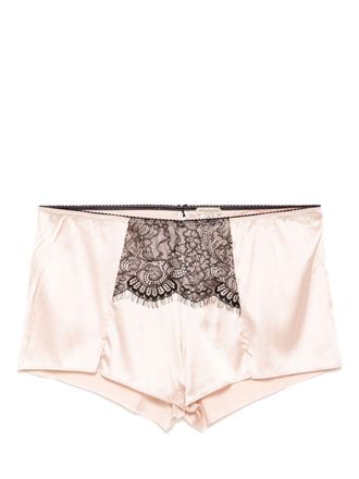 Burberry bas de pyjama &agrave; d&eacute;tails en dentelle - Rose