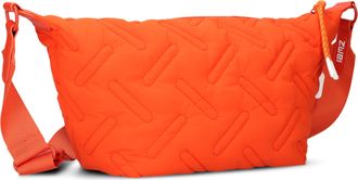 zwei Damen Puffer Umhängetasche Cleo CL60 gesteppte Handtasche, quilted Bag, ultraleicht, wasserabweisend, robust, moderne Damen Stepp-Tasche (papaya)