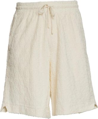 Dr&ocirc;le de Monsieur Homme, Shorts, Blanc, Taille: M Short Monogramme