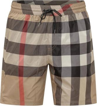 Burberry Homme, Maillots de bain, Multicolore, Taille: S Guildes Check Swim Shorts