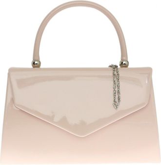 Girly HandBags Lackleder Clutch Henkeltasche Abendtasche Handtasche f&uuml;r besondere Anl&auml;sse Hochzeitsfeier - Rosa Blush