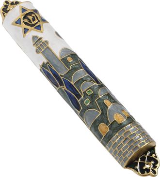 BESPORTBLE Vintage Metall Mezuzah T&uuml;rornament aus Robustem Material Wetterbest&auml;ndig und Farbecht Dekorative J&uuml;dische Schriftrolle f&uuml;r Haus und Tempel Spirituelle